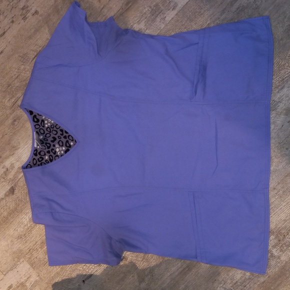Scrubstar | Tops | Purple Scrub Star Scrub Top | Poshmark